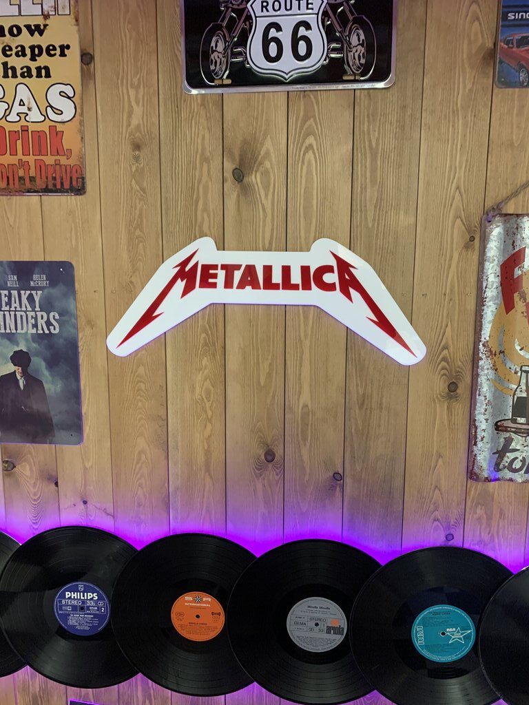 Metallica Plexi Sign - KGL Creation Lab